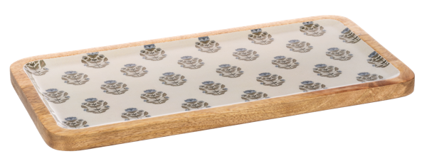 Rectangle Floral Pattern Serving Tray – She la la