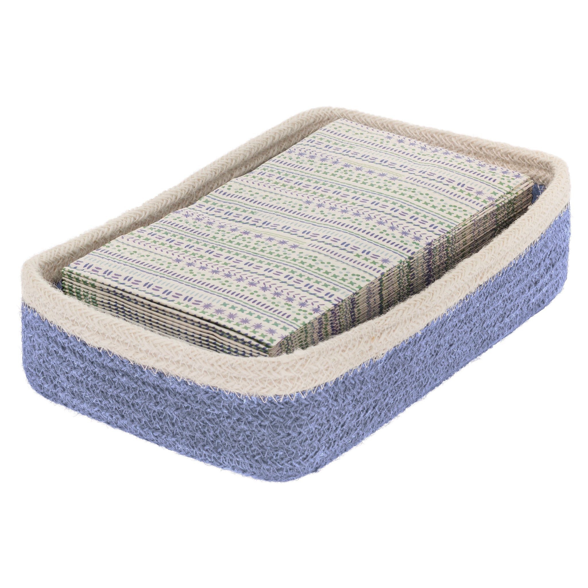 Sky Blue Jute Caddy Guest – She la la